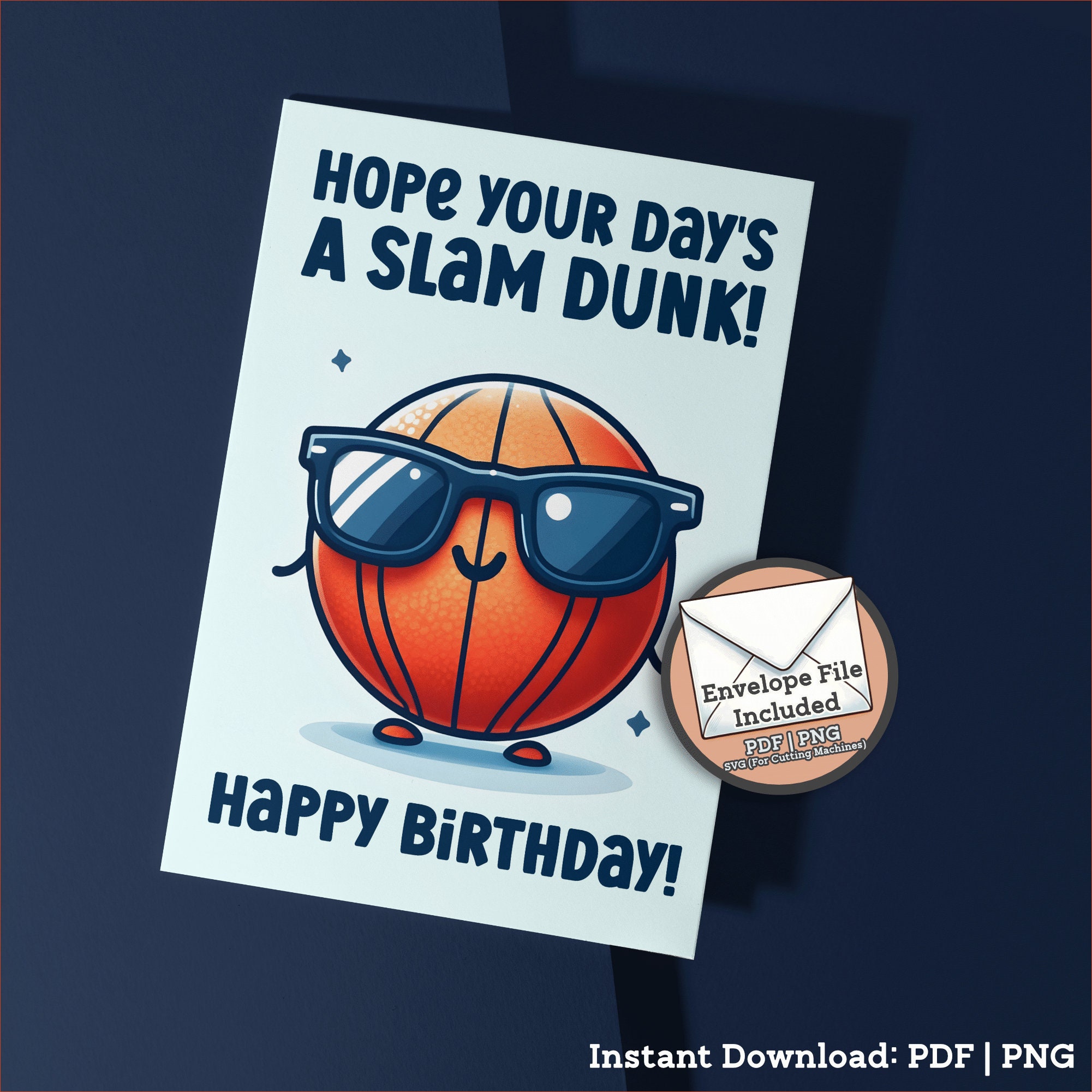Printable Basketball Birthday Card for Birthday Kid Who Loves ...