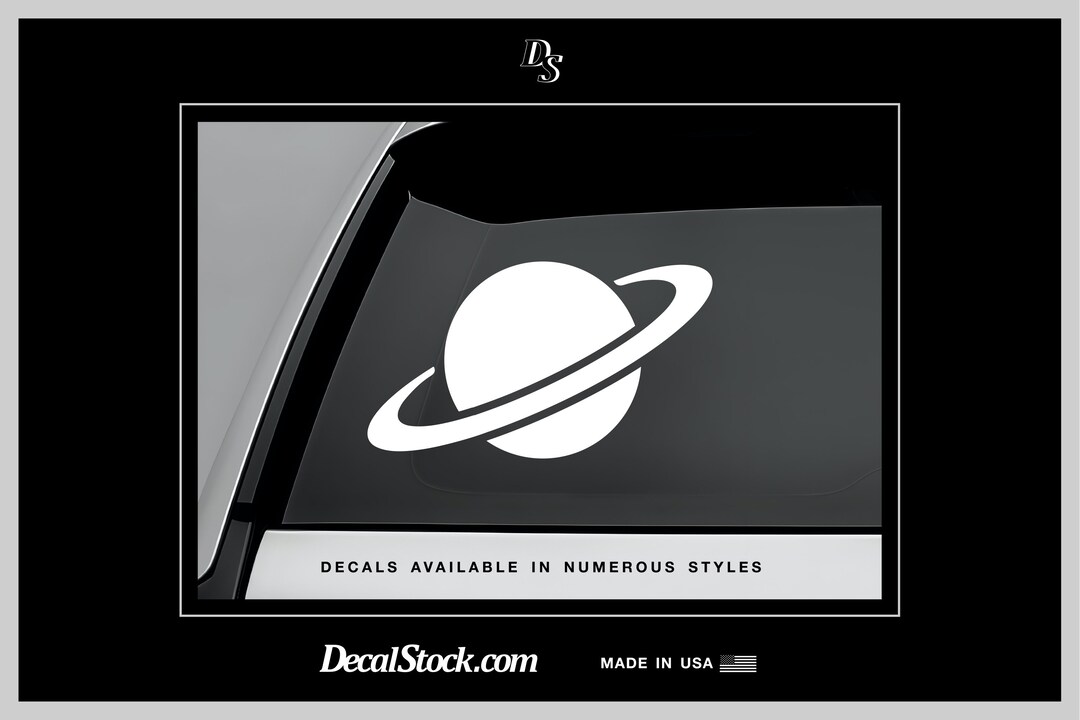 Saturn Solid Decal - Etsy