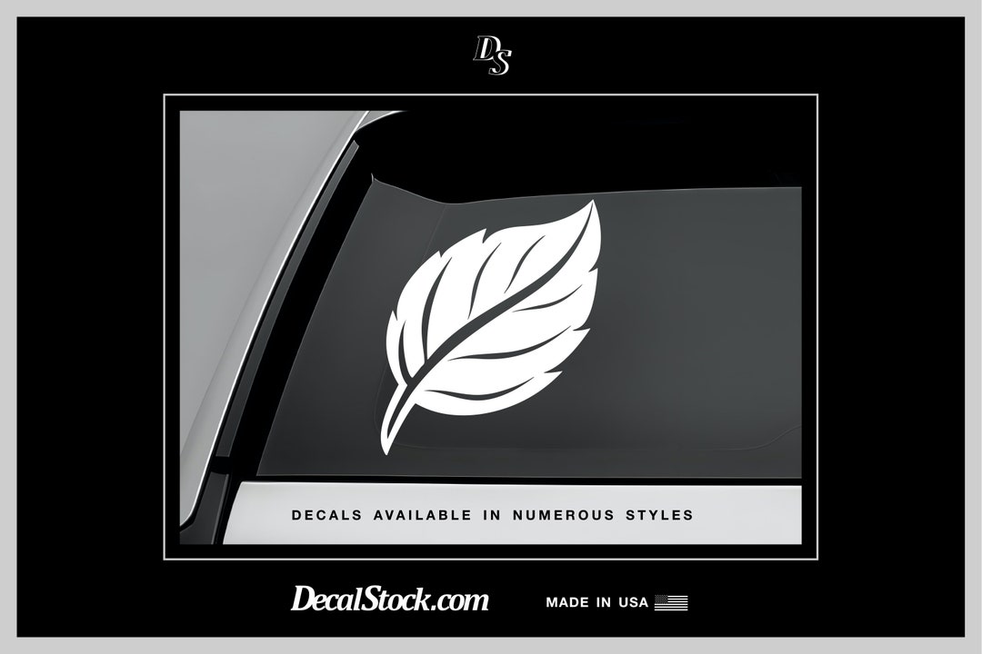 Leaf in the Wind Decal - Etsy