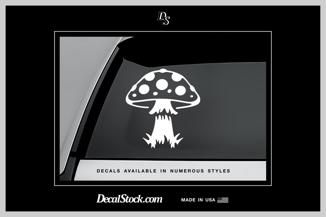 Spotted Mushroom Decal - Etsy