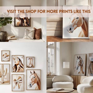 Cowgirl Wall Art, Neutral Western Wall Print, Country Aesthetic ...