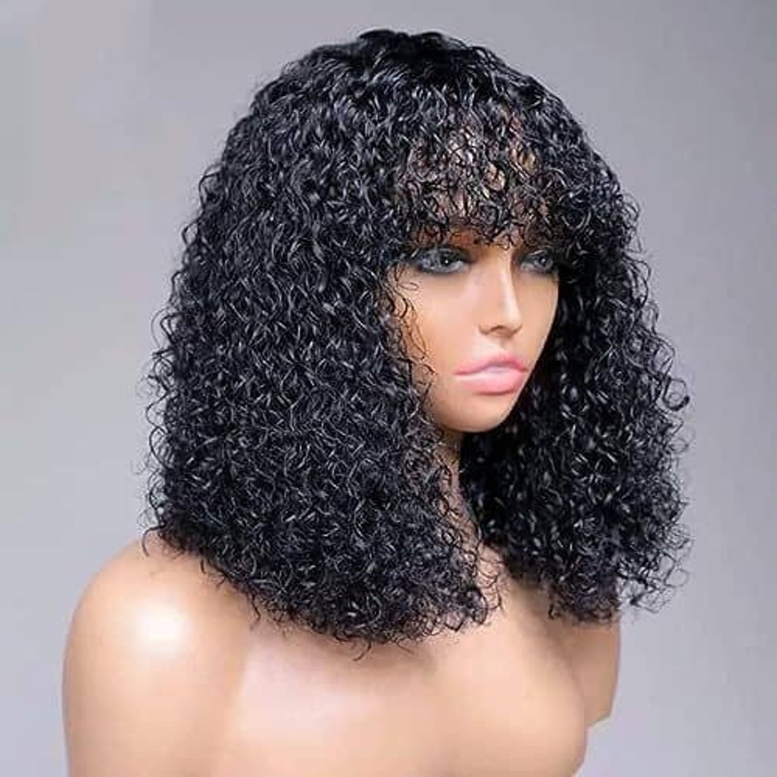 Celebrity Fringe Human Hair Wig - Etsy