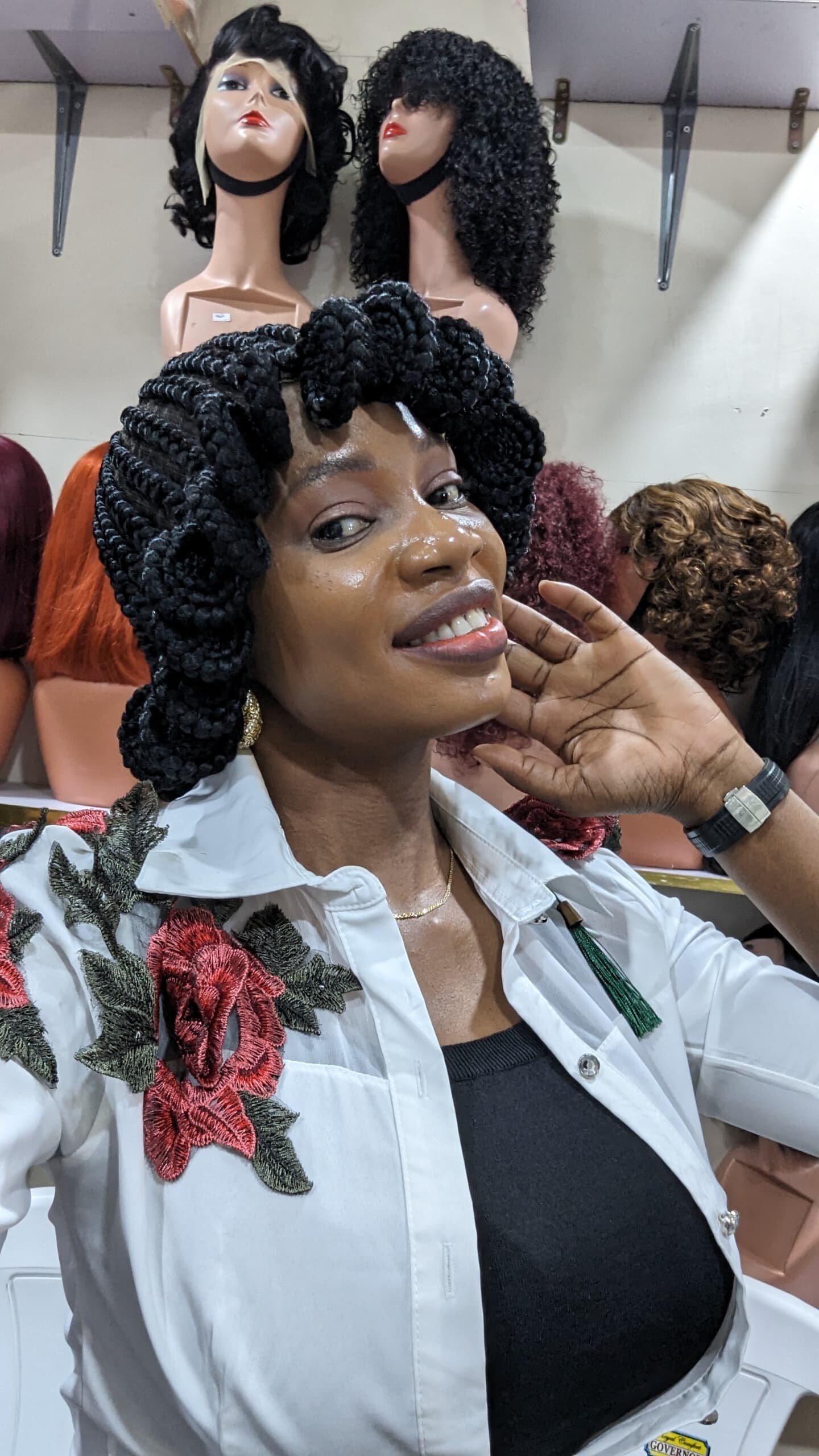 Ade Korfball,doughnut Braided Wig With Full Lace - Etsy