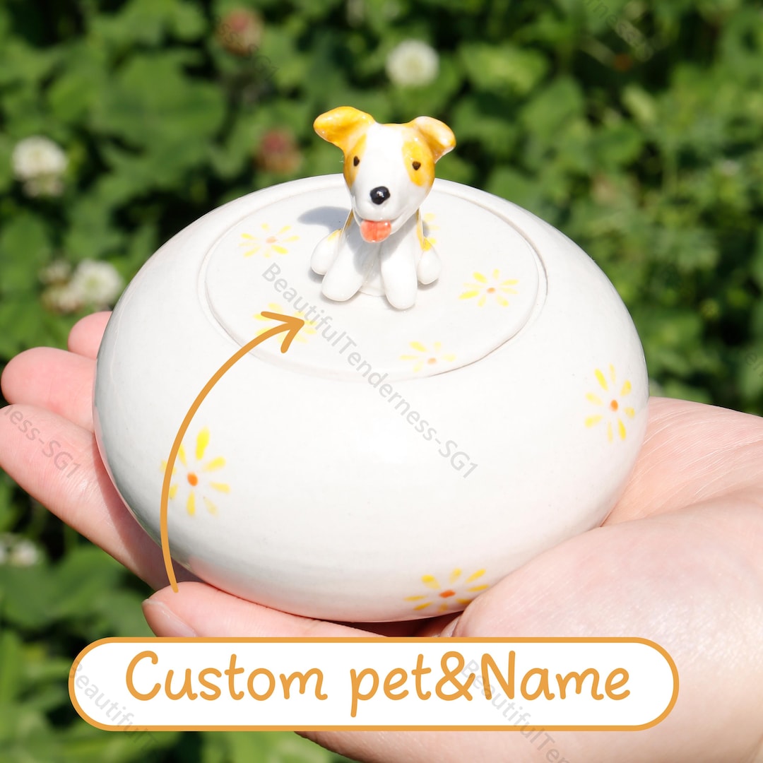 Custom Pet Memorial Urn Custom Clay Sculpture for Dogs ,colorful ...