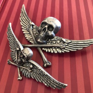 Gothic, ANGEL OF DEATH Necklace, Pendant Only or Brooch Pin, Quality ...