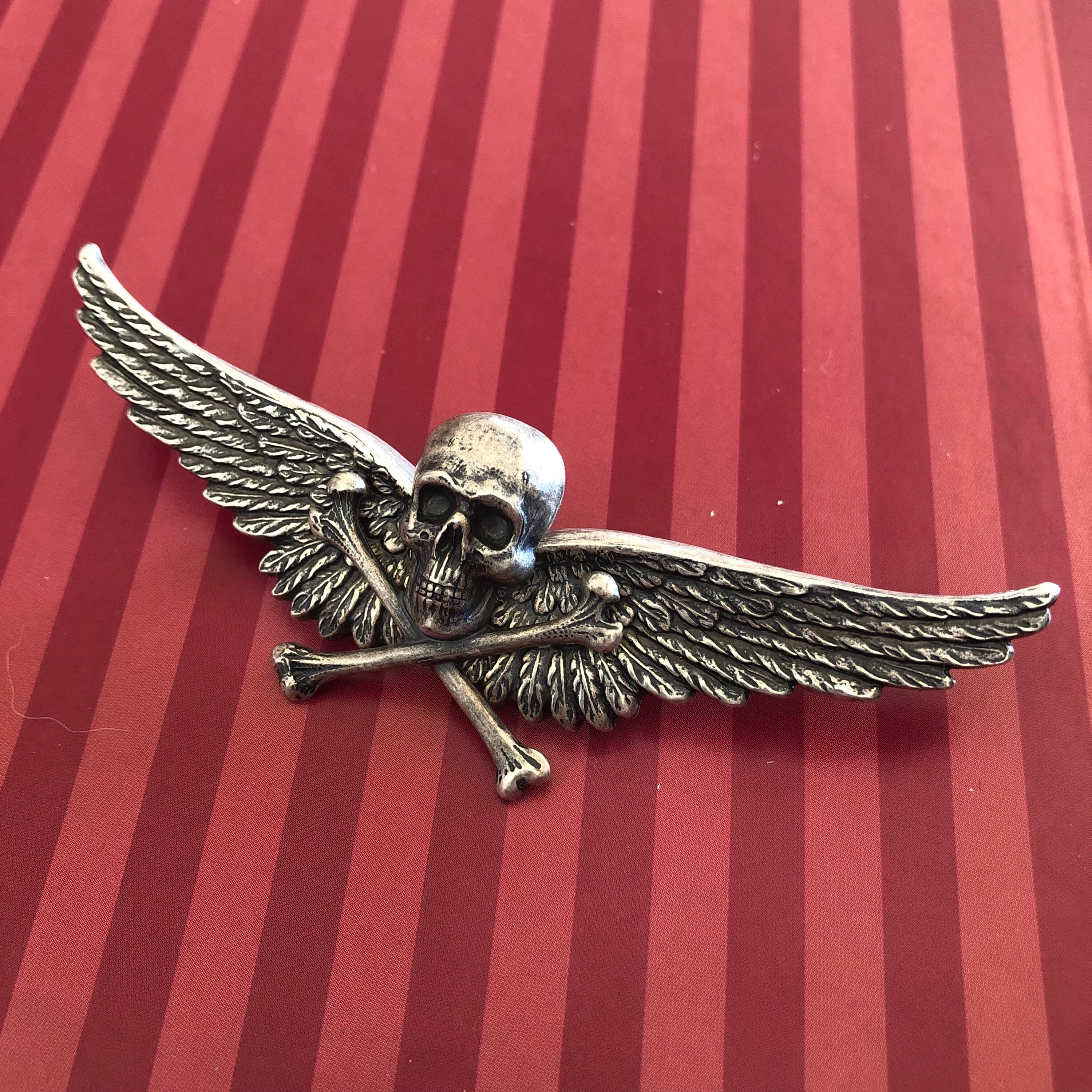 Gothic, ANGEL OF DEATH Necklace, Pendant Only or Brooch Pin, Quality ...
