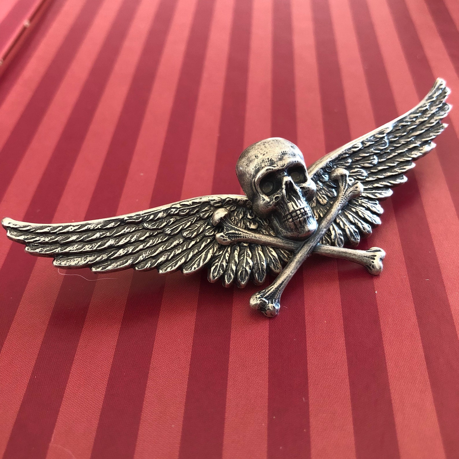 Gothic, ANGEL OF DEATH Necklace, Pendant Only or Brooch Pin, Quality ...