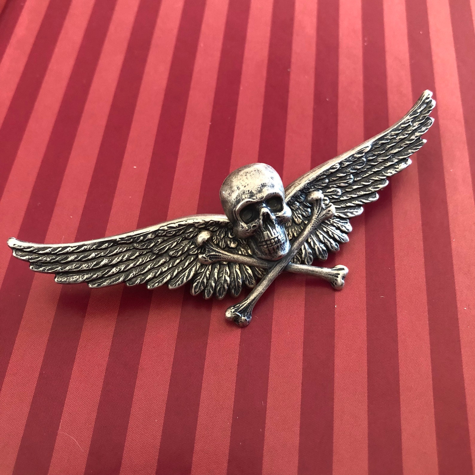 Gothic, ANGEL OF DEATH Necklace, Pendant Only or Brooch Pin, Quality ...