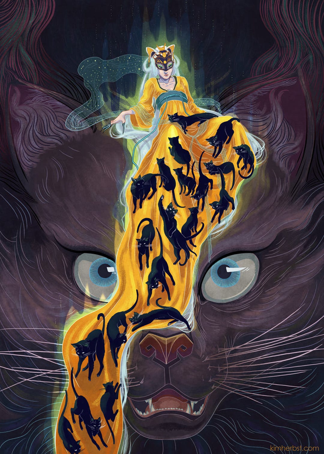 Li Shou and the Gang Cats Print - Etsy