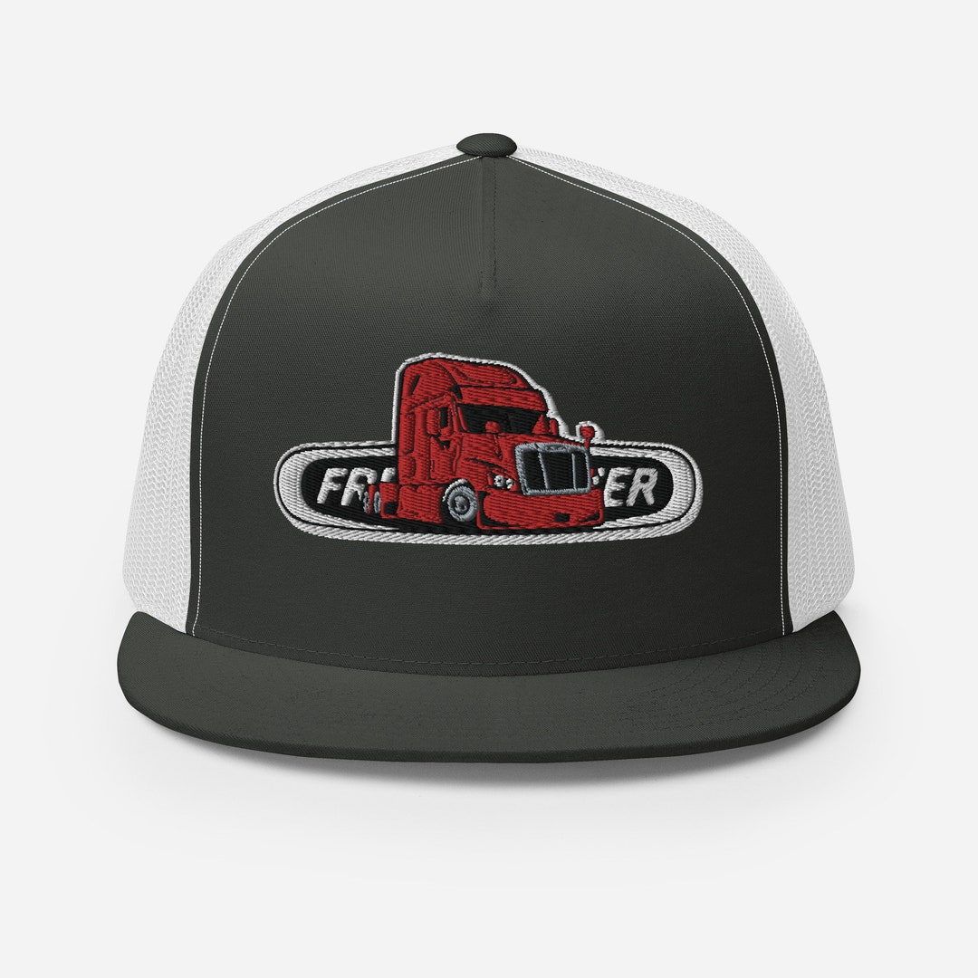Freight Liner Trucker Hat, Mesh Back Cap, Adjustable Snapback, Classic ...