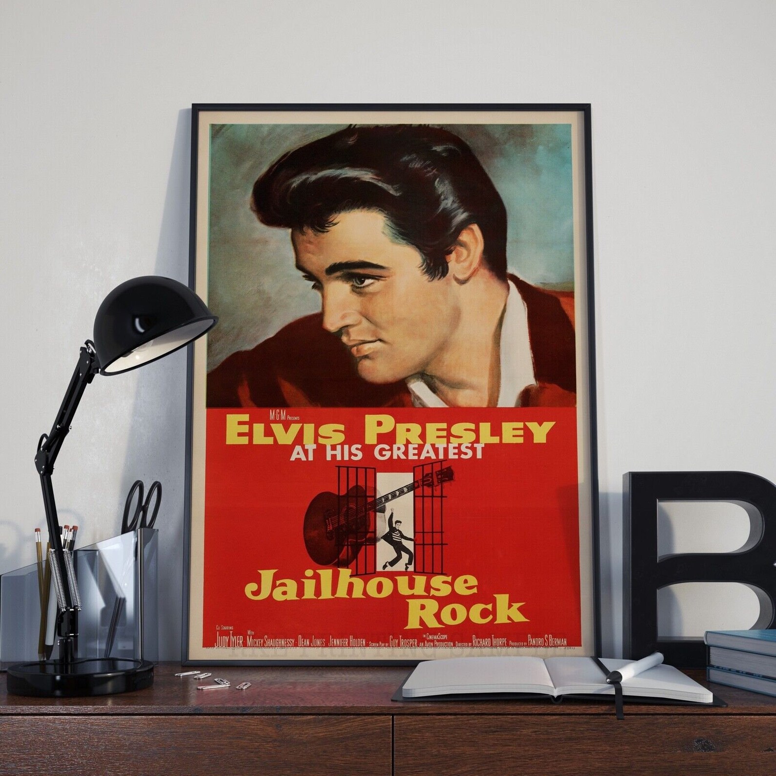 Vintage Elvis Presley Jailhouse Rock Poster Movie Cinema Movie Poster ...
