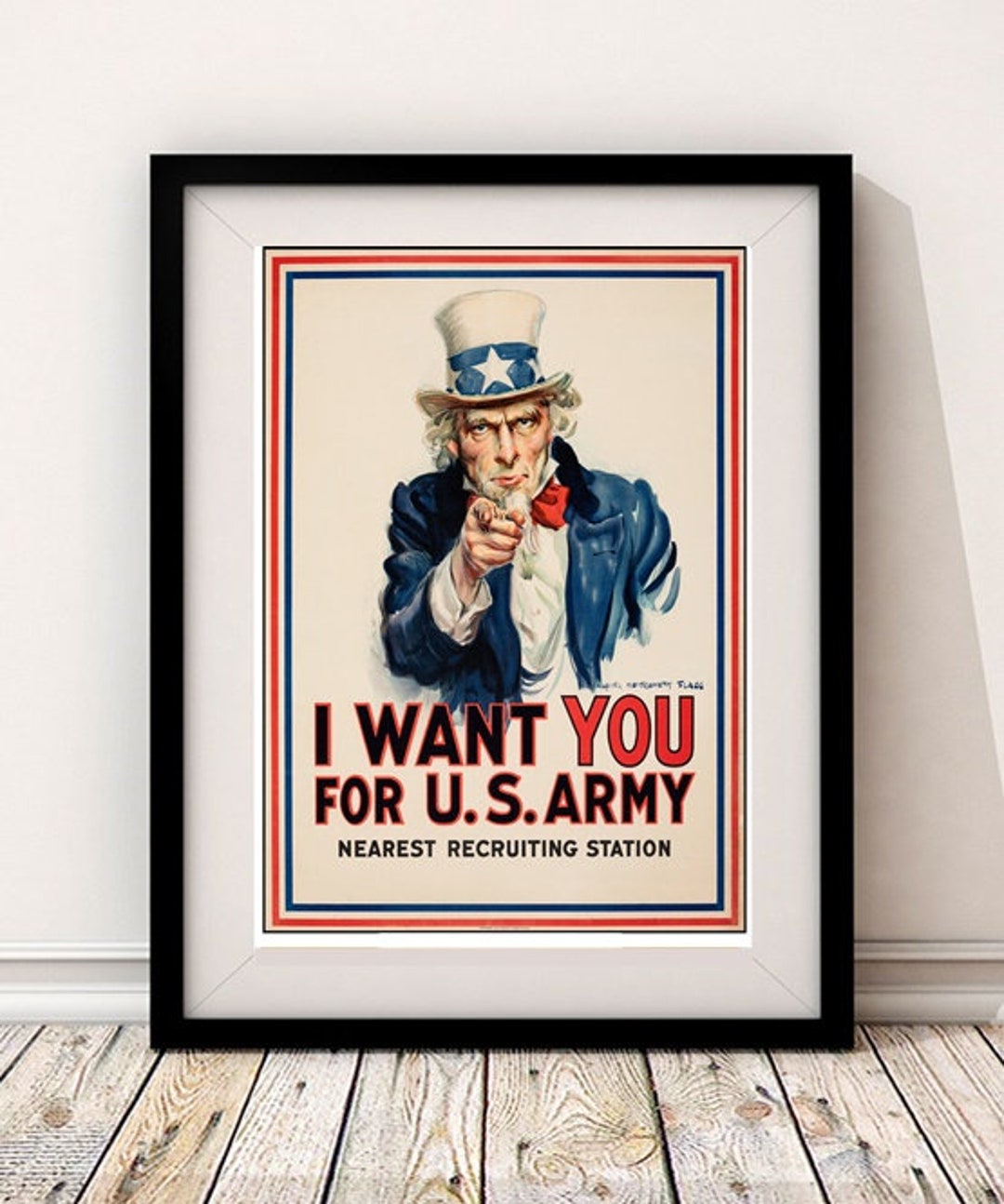World War I Propaganda Advertsing Poster USA Army Gift Retro Mod Print ...