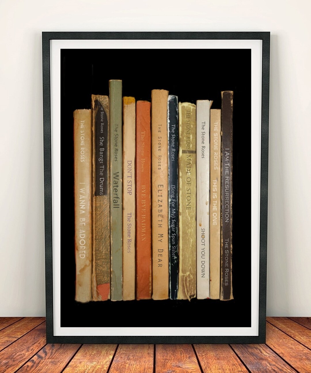 The Stone Roses Debut Album Music Book Spine Penquin Ian Brown Poster ...