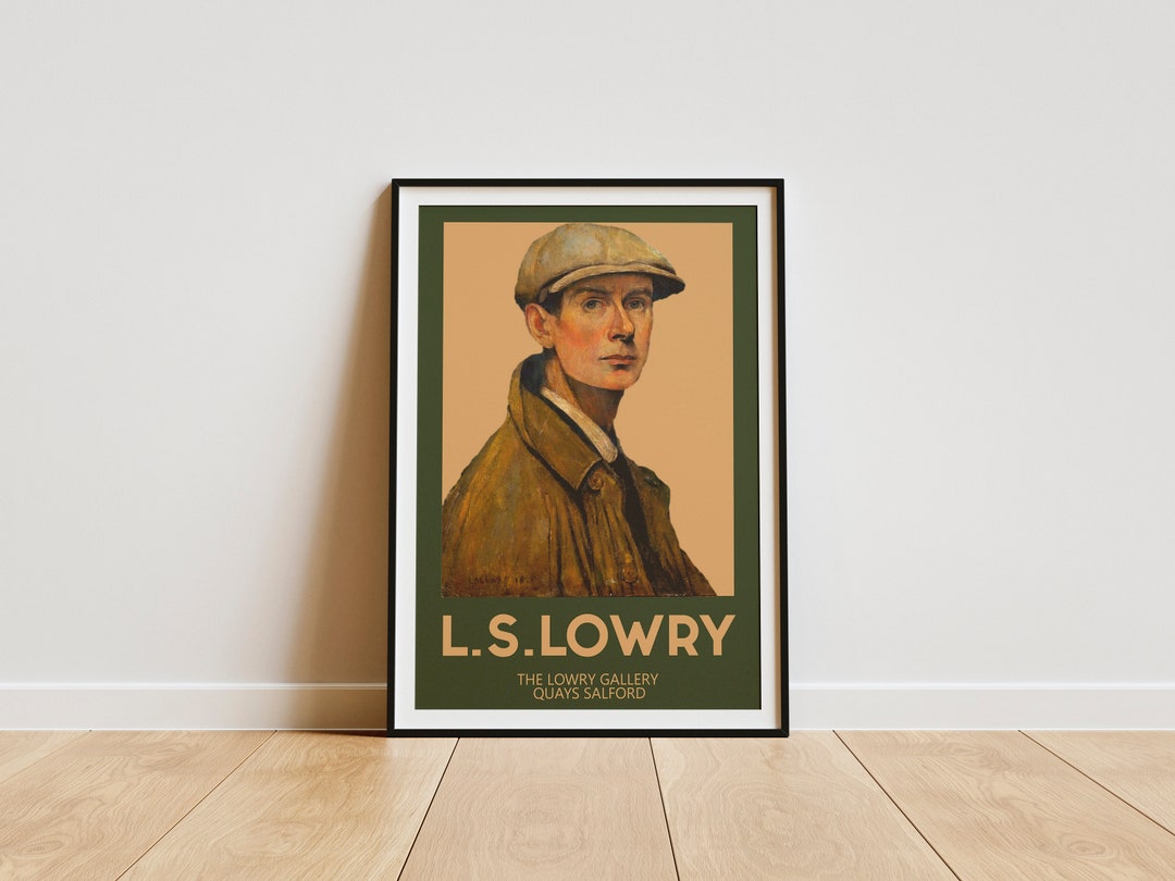 LS Lowry Print , Flat Cap Exhibition Wall Art Gallery Art, Posters ...