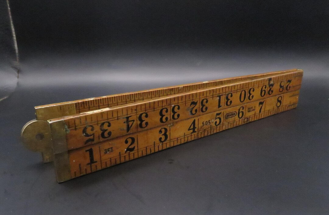 CARPENTERS RULER Wooden - Vintage Rule - Etsy