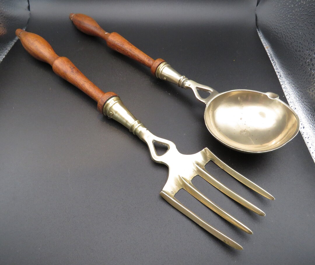BRASS Toasting Fork and Ladle Vintage - Etsy