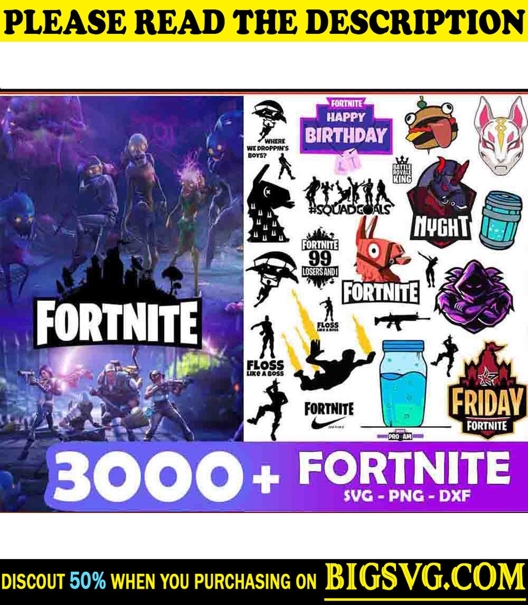 3000 Fortnight, Fortnight, Fortnight Svg, Fortnight Bundle, Game Svg ...