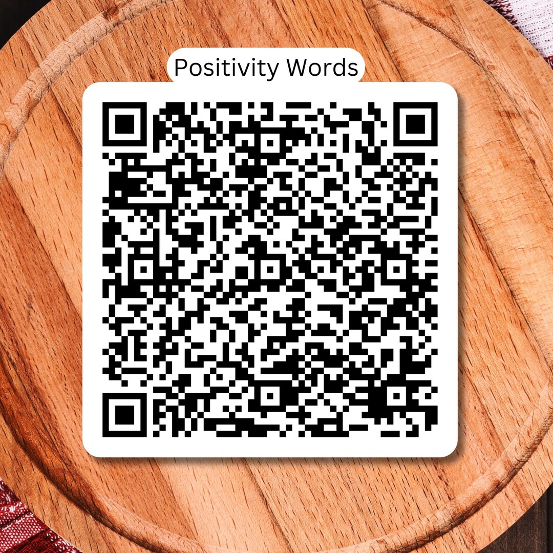 Positive Affirmations QR Code Sticker, Feel-good GIF Qr Code ...