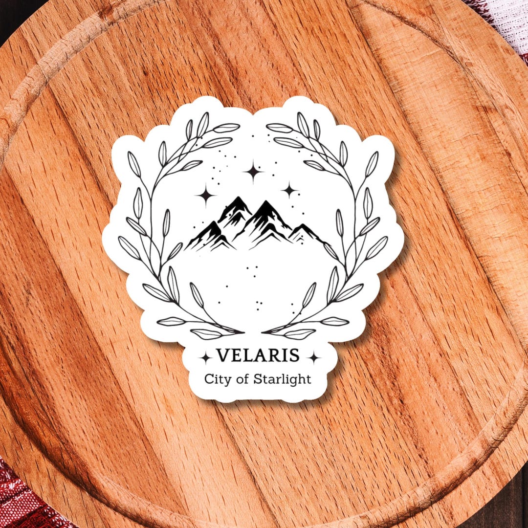 Velaris City of Starlight Sticker, Fantasy Inspired Book Art, Bookish ...