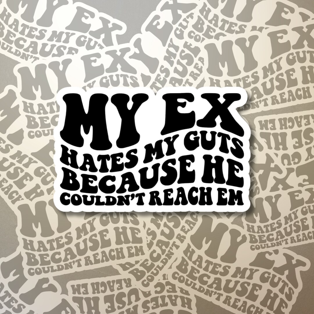 Funny Ex Sticker, Die Cut, NSFW Laptop Sticker, Aesthetic Kindle ...