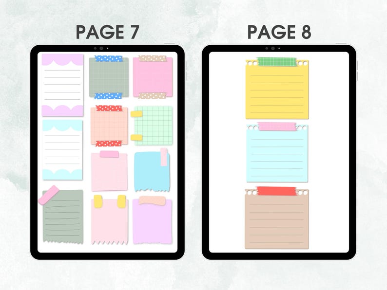 Sticky Notes Digital Planner Goodnotes, Digital Sticky Notes PNG ...