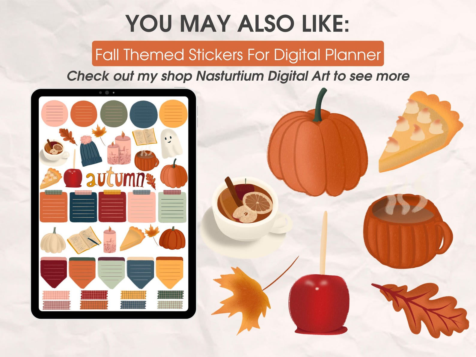 Cozy Autumn Digital Stickers, Positive Affirmation Planner Stickers ...