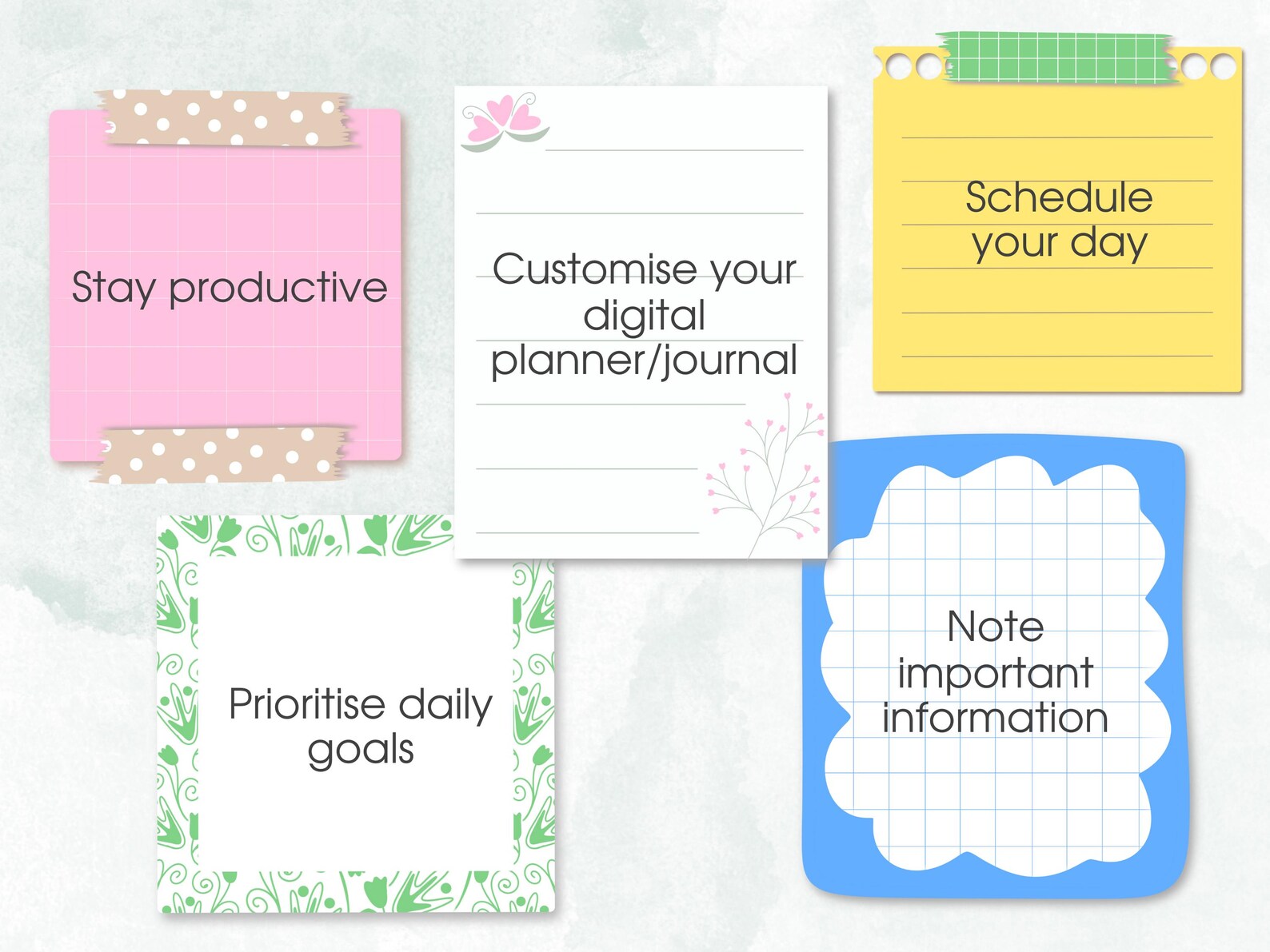 Digital Sticky Notes, Goodnotes Sticky Notes, Functional Digital ...