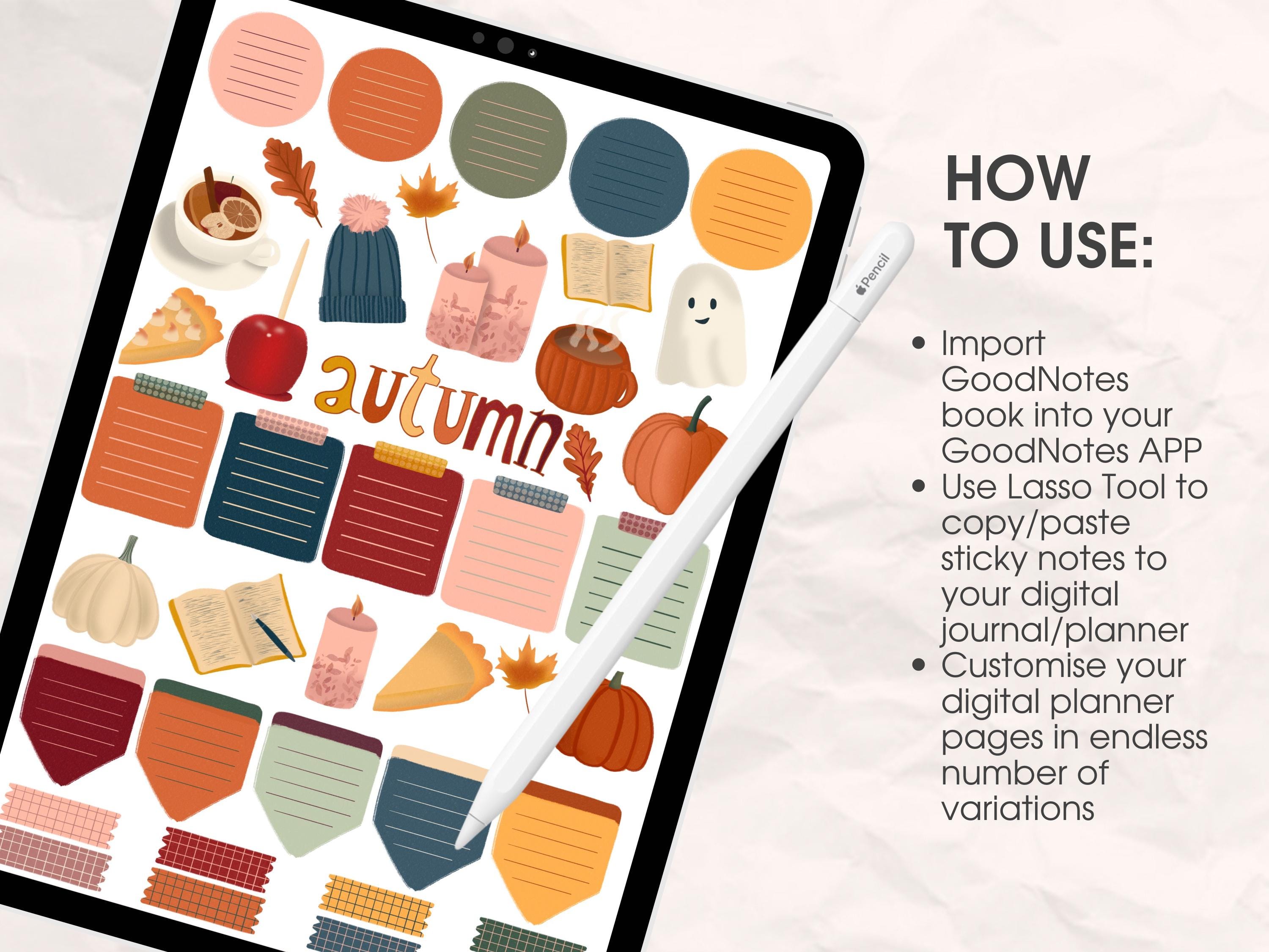 Cozy Autumn Digital Stickers, Fall Goodnotes Stickers, Fall Vibes ...