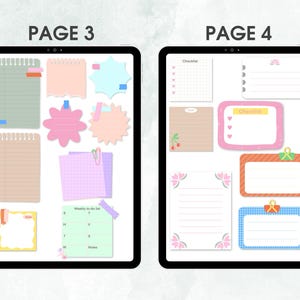 Sticky Notes Digital Planner Goodnotes, Digital Sticky Notes PNG ...