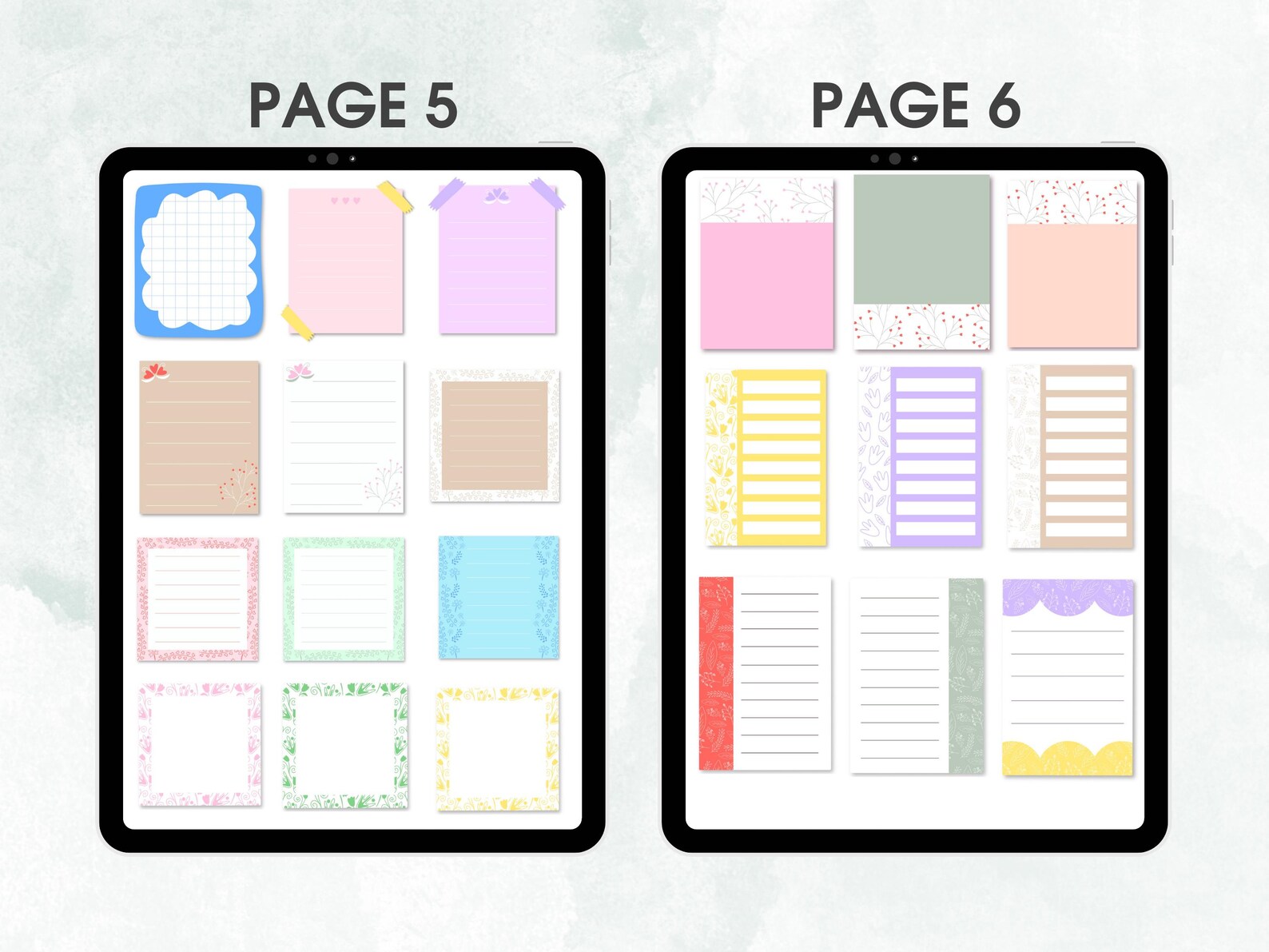 Sticky Notes Digital Planner Goodnotes, Digital Sticky Notes PNG ...