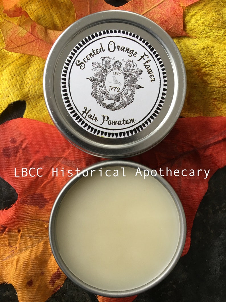 Orange Flower Pomade Historical Shiny Curls Historical Pomade | Etsy