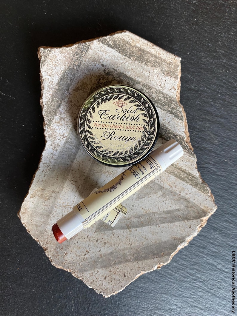 Solid Turkish Rouge: Historical Lip & Cheek Tint, Natural Makeup - Etsy