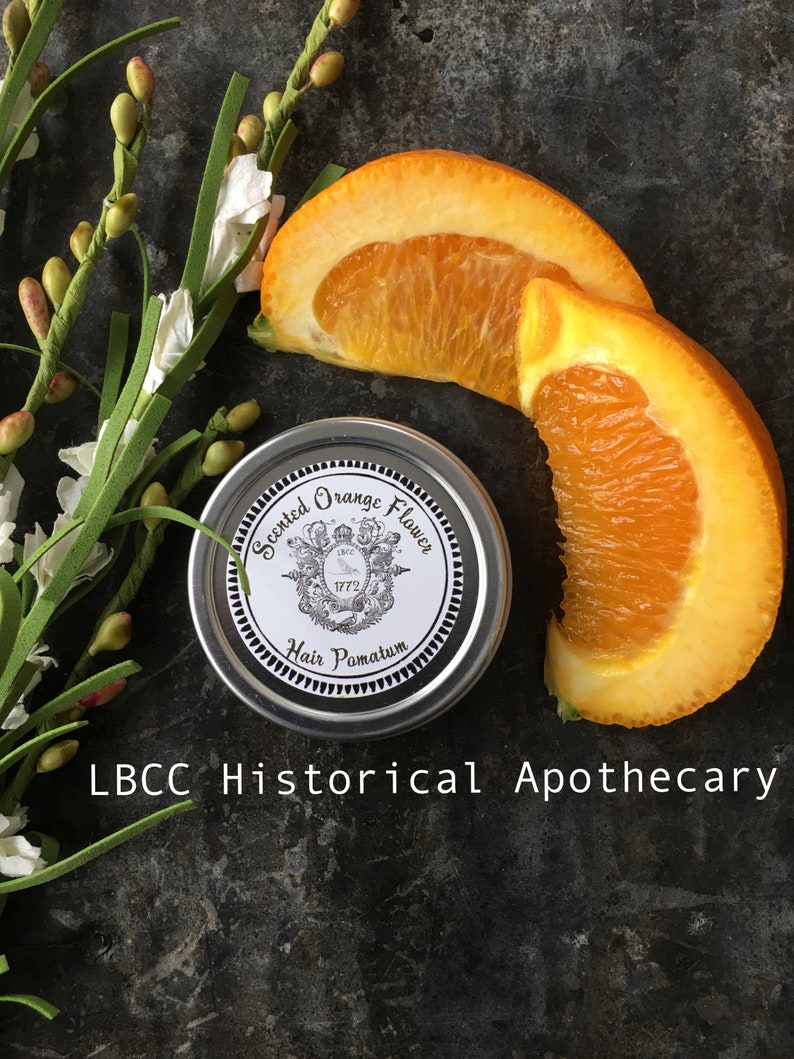 Orange Flower Pomade Historical Shiny Curls Historical Pomade - Etsy