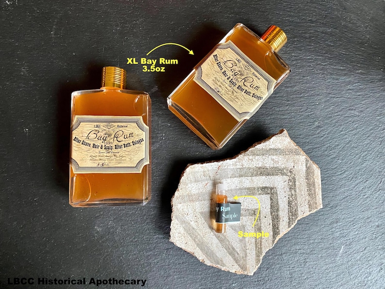XL Glass Bottle: 1889 Superior Bay Rum, Victorian Recipe - Etsy
