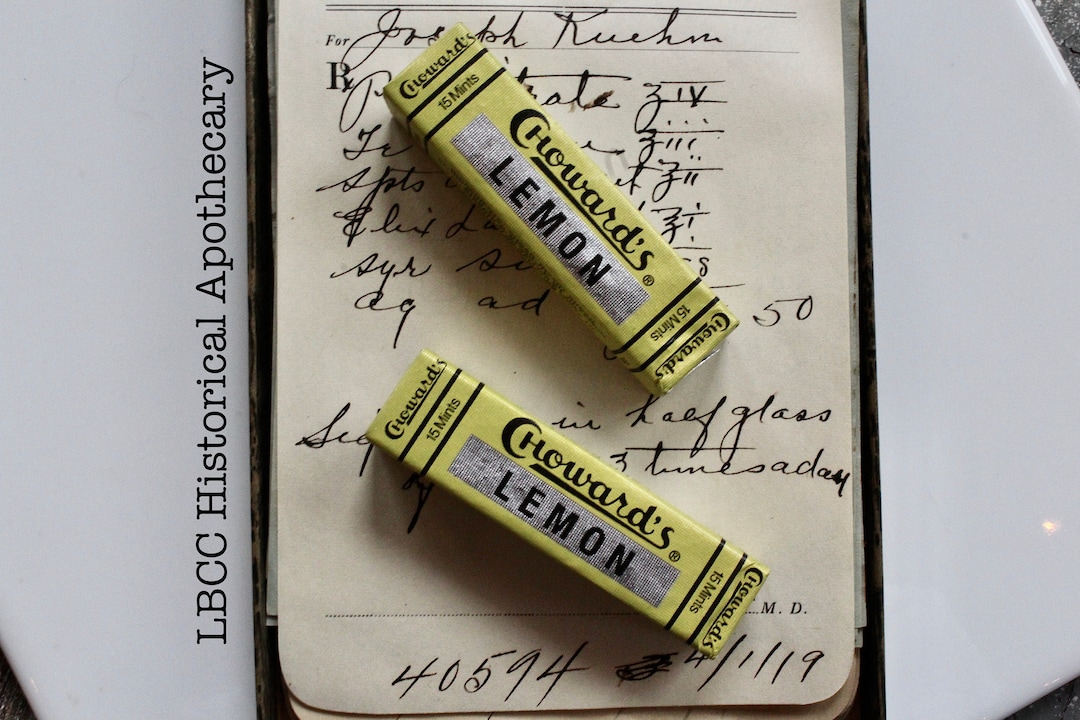 Vintage Lemon Choward's Mints: Old-fashioned Breath Freshener - Etsy
