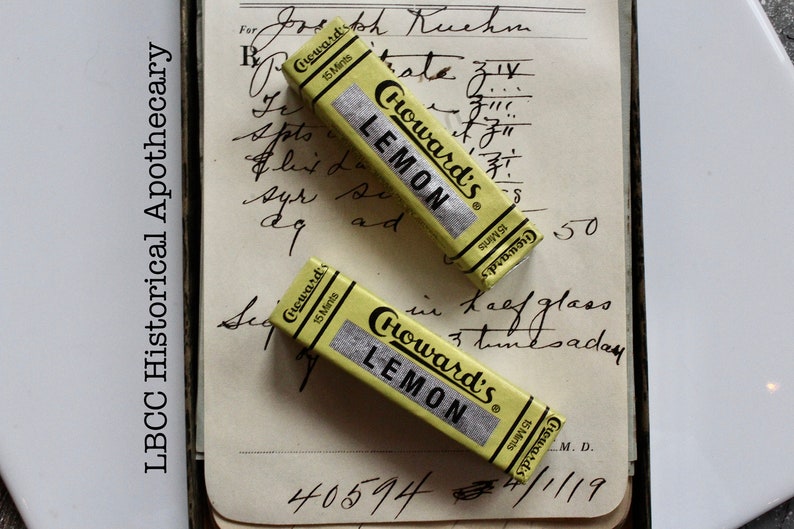 BLACK FRIDAY Vintage Lemon Choward's Mints: Old-fashioned Breath ...