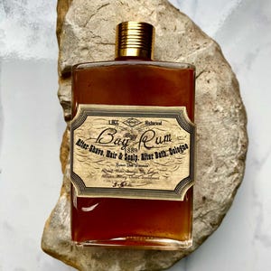 XL Glass Bottle: 1889 Superior Bay Rum, Victorian Recipe - Etsy