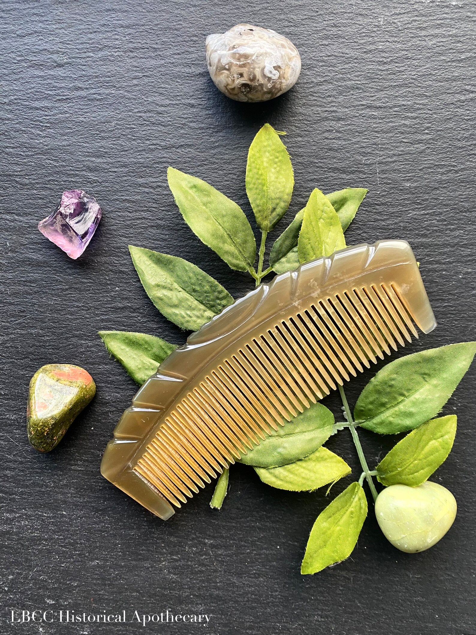 Art Deco Horn Comb Narrow-toothed Comb Vintage Vanity 1920's 1930's ...