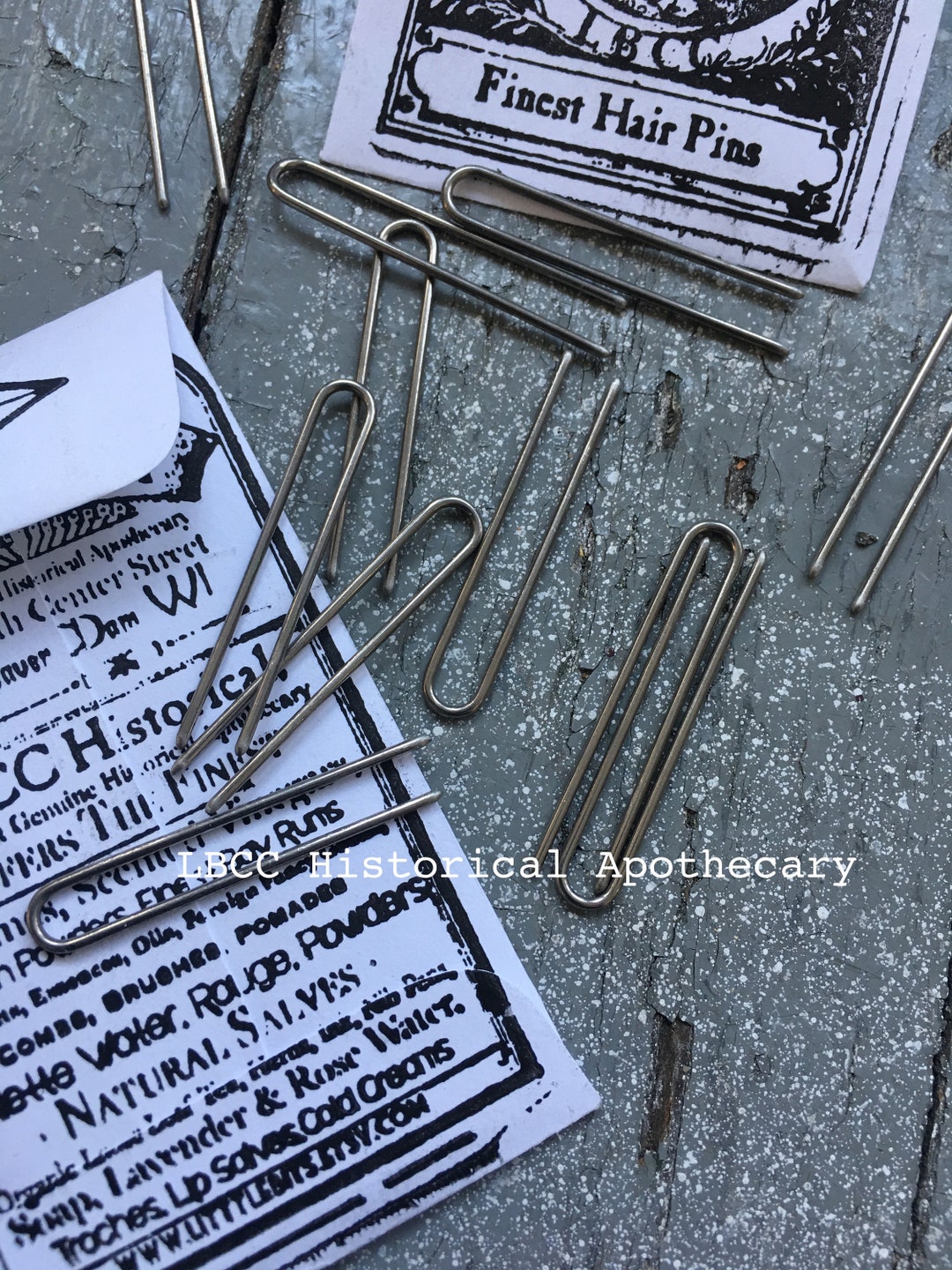 Small 1 1/2" Steel Hair Pins for Historical Hair Styling 18th Century ...