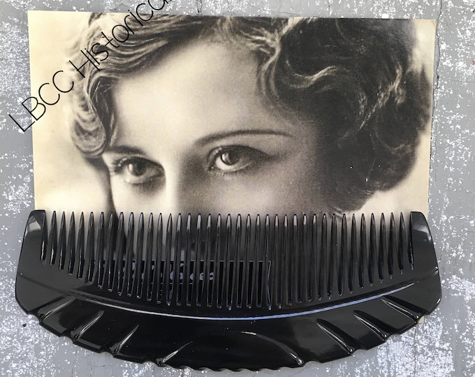 Art Deco Vintage Horn Comb Marcel Wave Hairstyle 1920's 1930's Comb ...