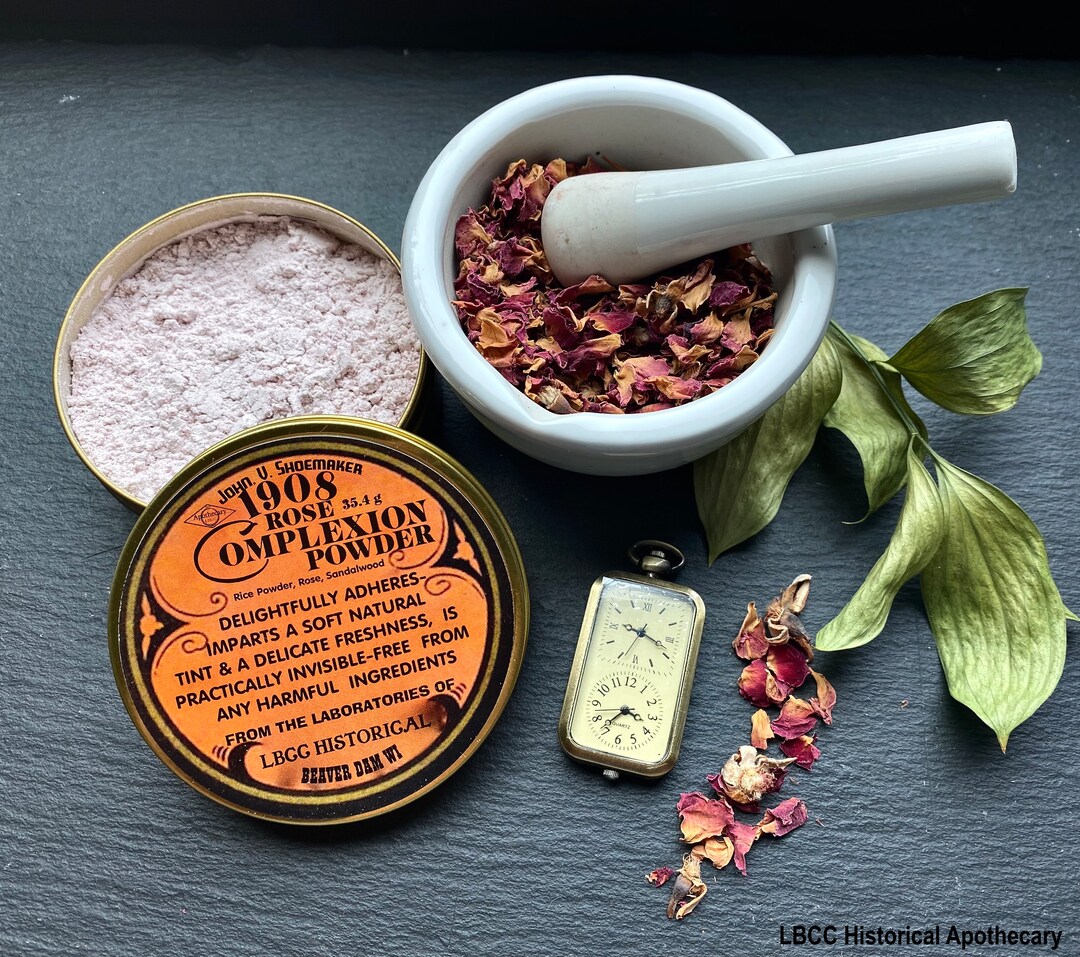 Vegan Rose Complexion Powder: 1908 Edwardian Recipe Powdered Rose ...