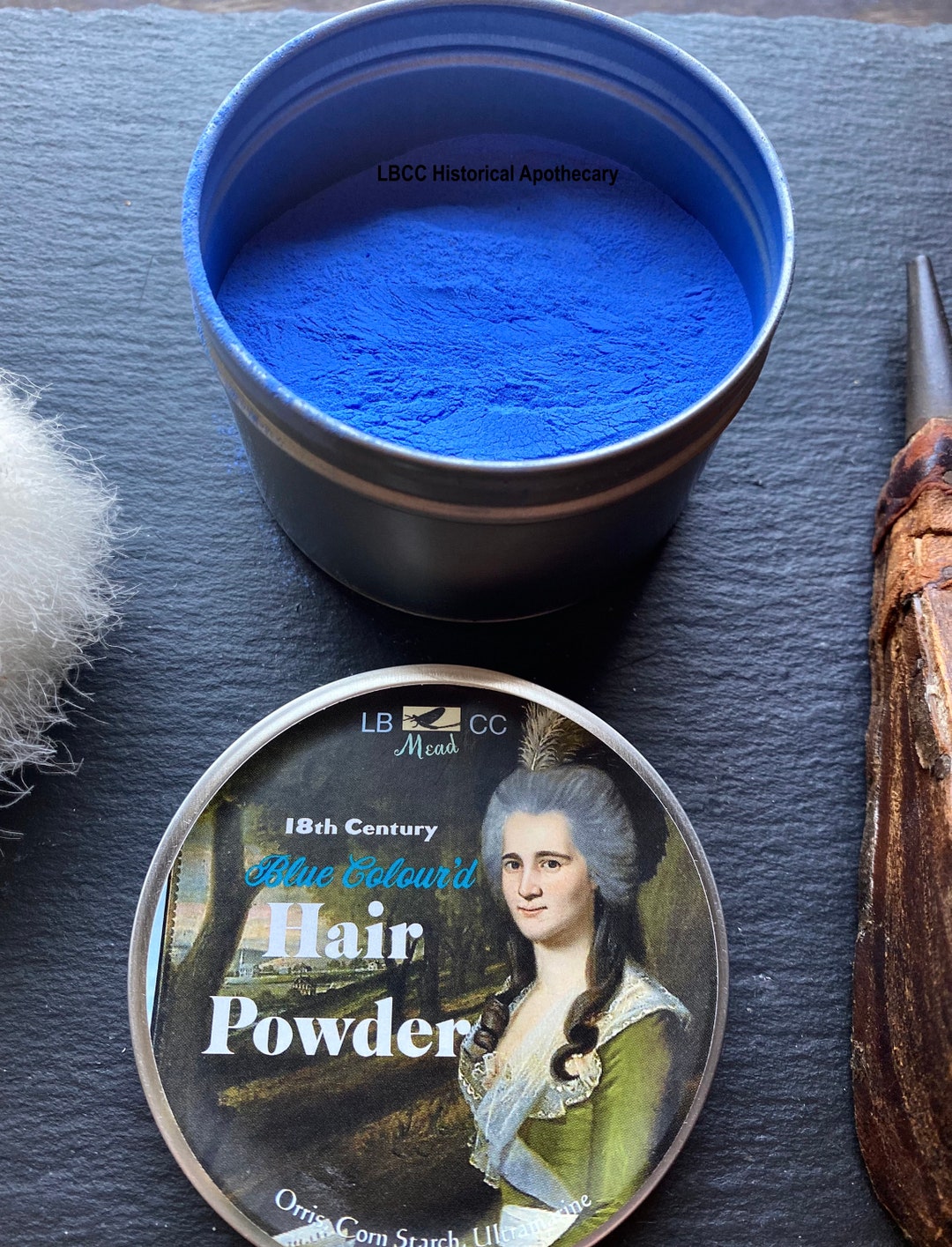 VEGAN 18th Century Blue Hair Powder Charles Fox Washout Hair Color Blue ...