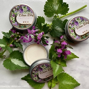 Vegan Solid Perfume Lilac Lily 1920 1930 Art Deco Victorian Scent - Etsy