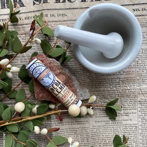 Lemon Cocoa Butter Lip Balm: 1896 Victorian Salve - Etsy