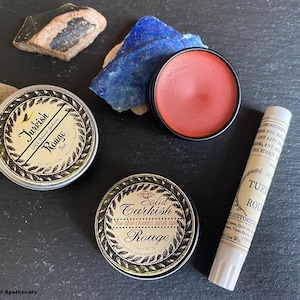 Solid Turkish Rouge: Historical Lip & Cheek Tint, Natural Makeup - Etsy