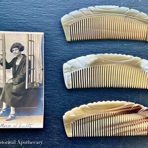 Art Deco Horn Comb Narrow-toothed Comb Vintage Vanity 1920's 1930's ...
