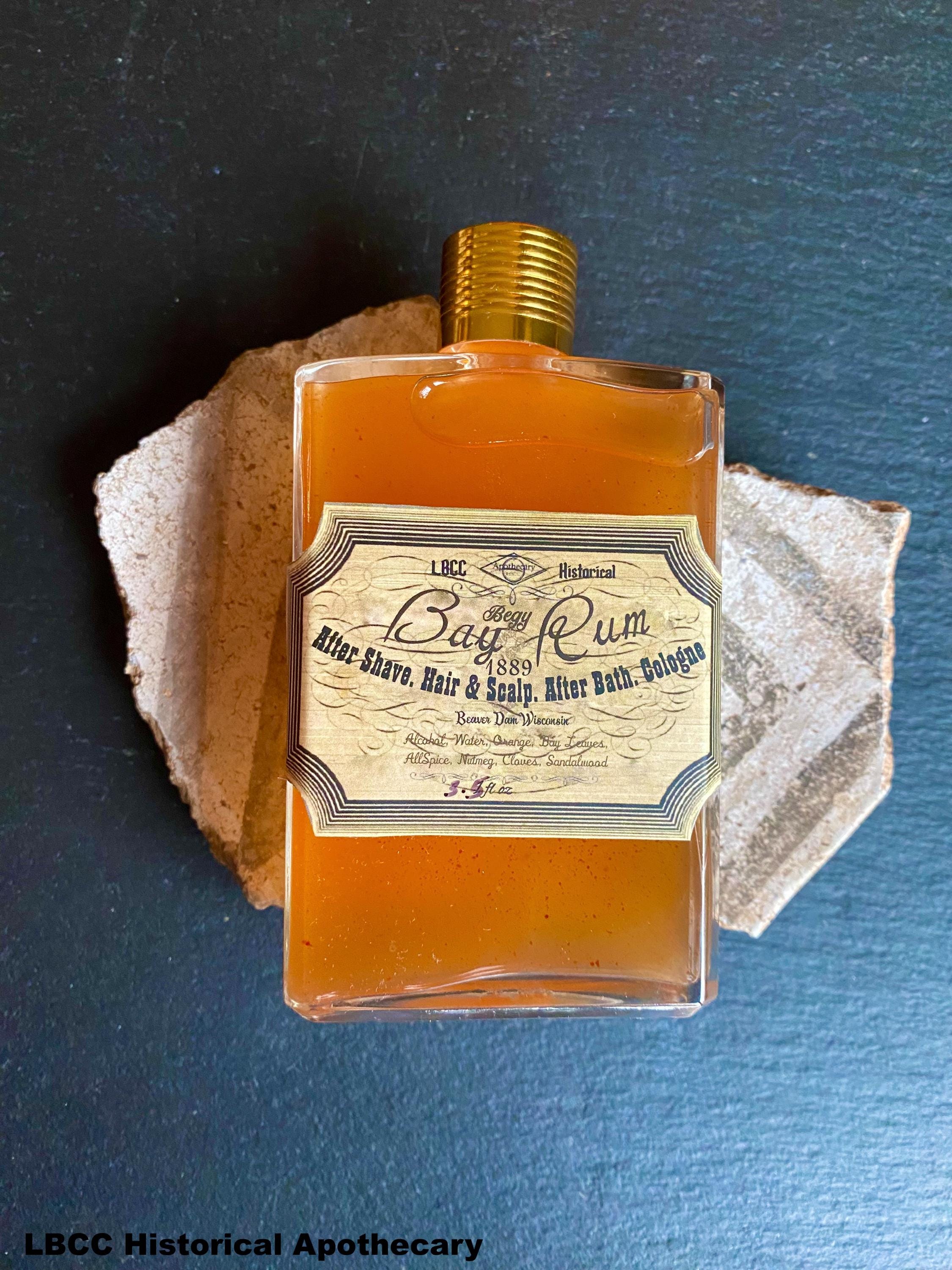 XL Glass Bottle: 1889 Superior Bay Rum, Victorian Recipe - Etsy
