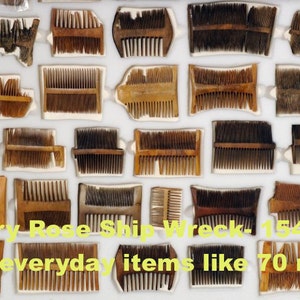 A Fine Double Toothed Historical Comb Fine Gentleman's Comb Natural ...