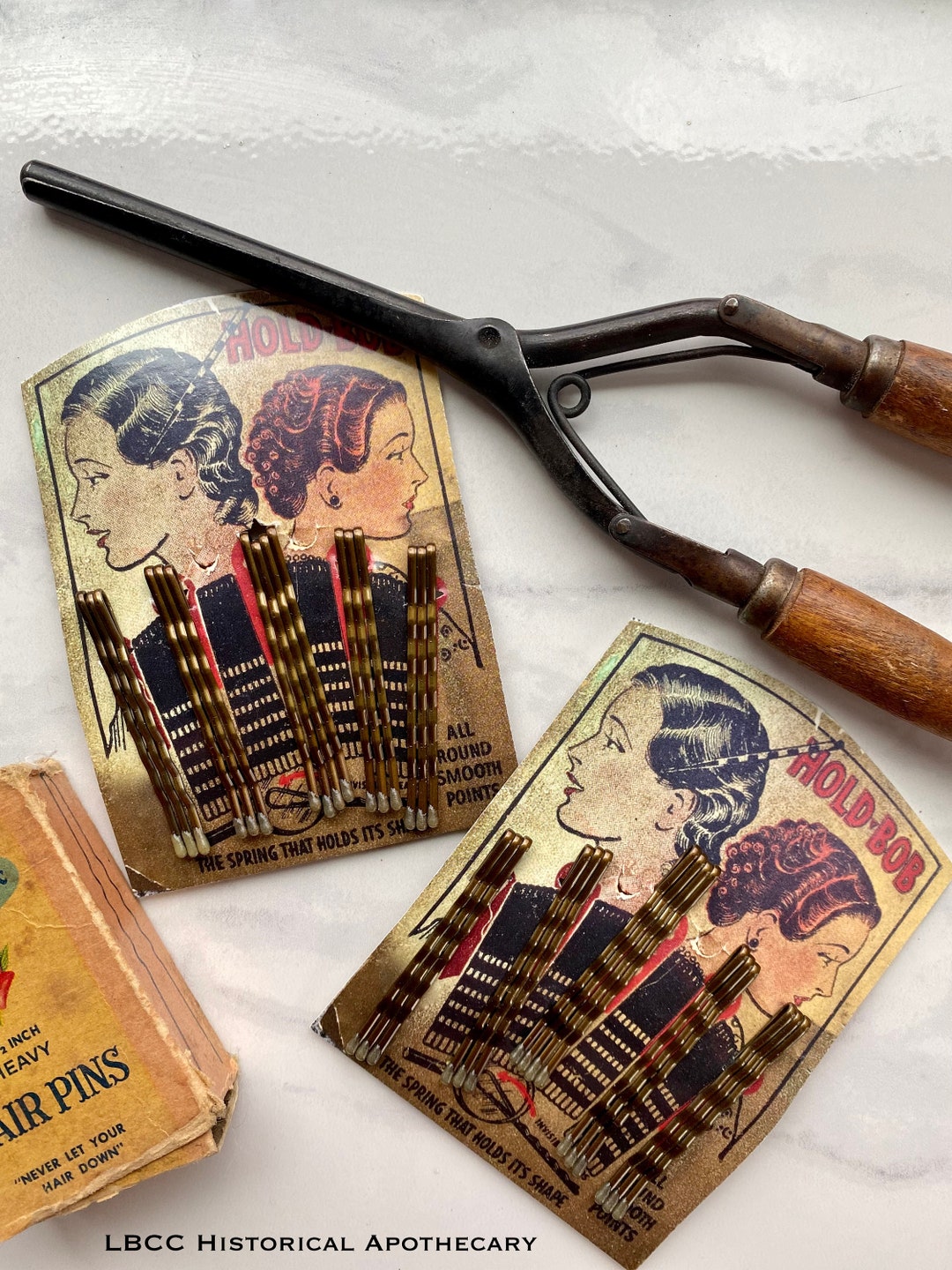 1920-1930 Bronze Bobby-pin Card Vintage Collection Hold-bobs for Your ...