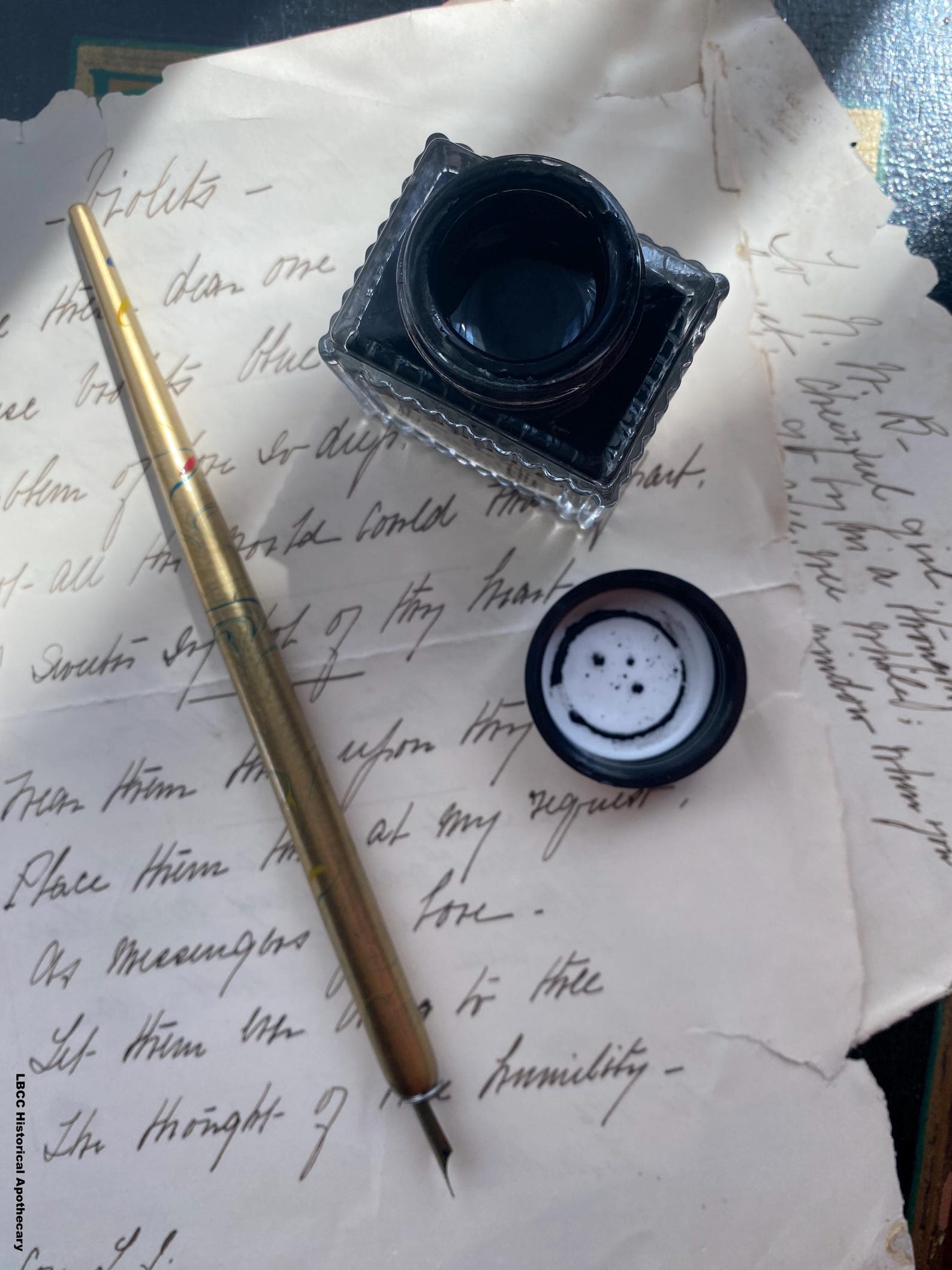 NEW: Rose Scented Black Dipping Ink Historical Letter Writing ...
